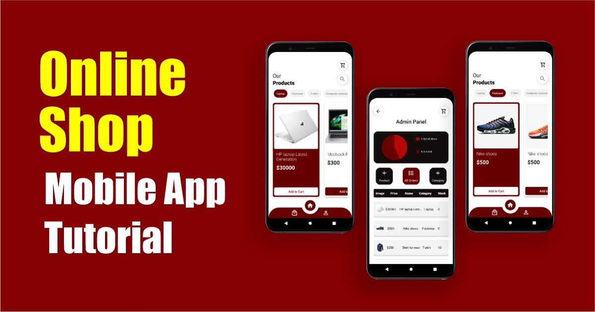 Online Shop Mobile App Tutorial With MERN Stack